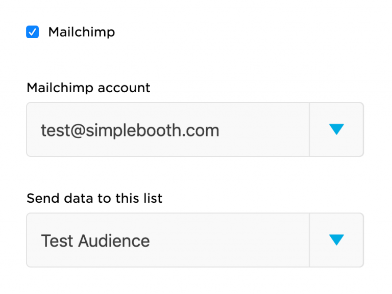 Generate leads from your photo booth with Mailchimp | Simple Booth